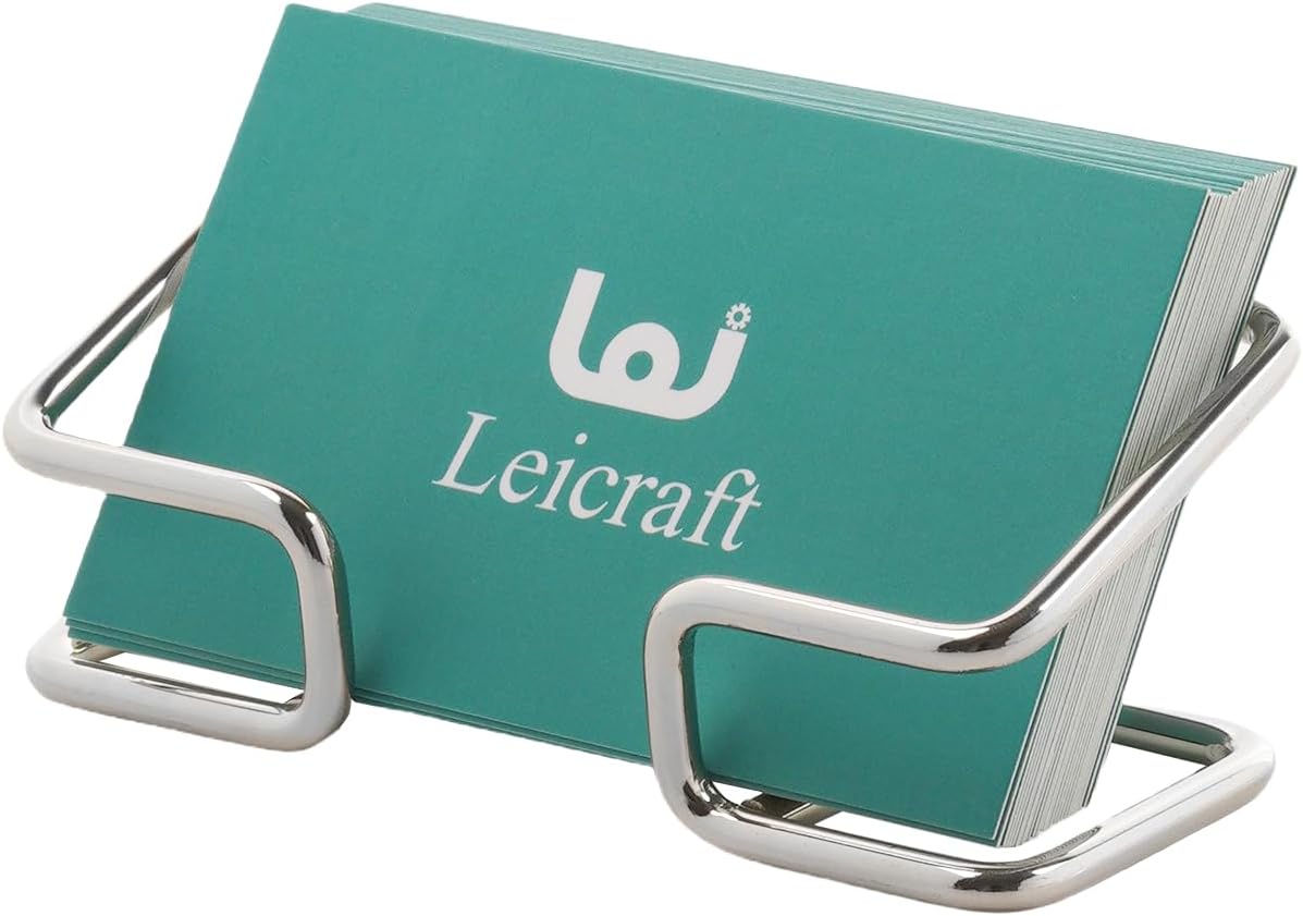 Amazon.com: Leicraft Business Card Holder for Desk, Cute Metal Card ...