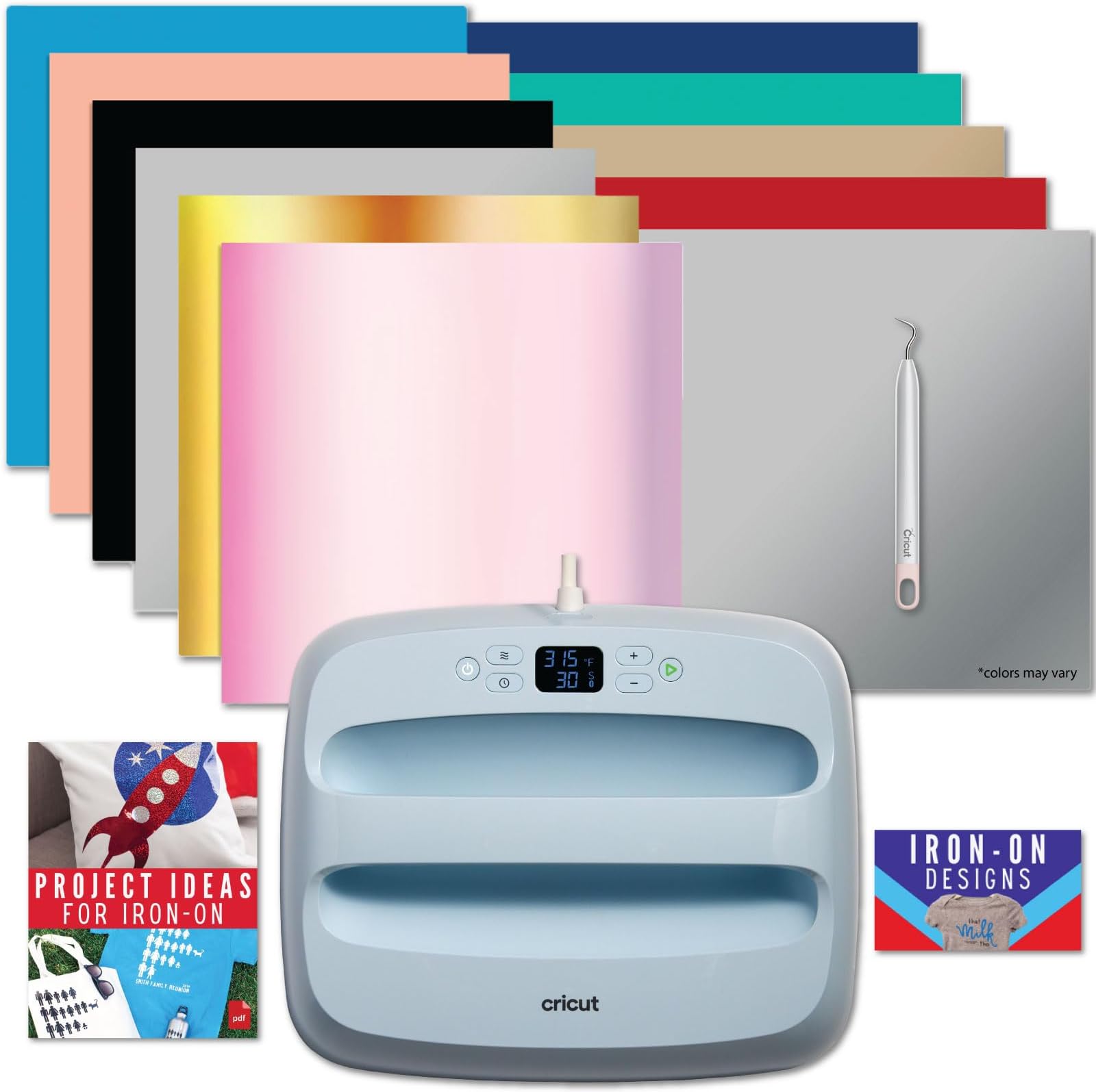 Amazon.com: Cricut Easy Press 3 12x10 Heat Press with Variety Iron-On ...