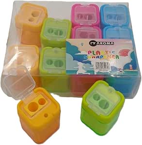 Bright & Fun Pencil Sharpeners – Set of Multi-Colored Plastic ...