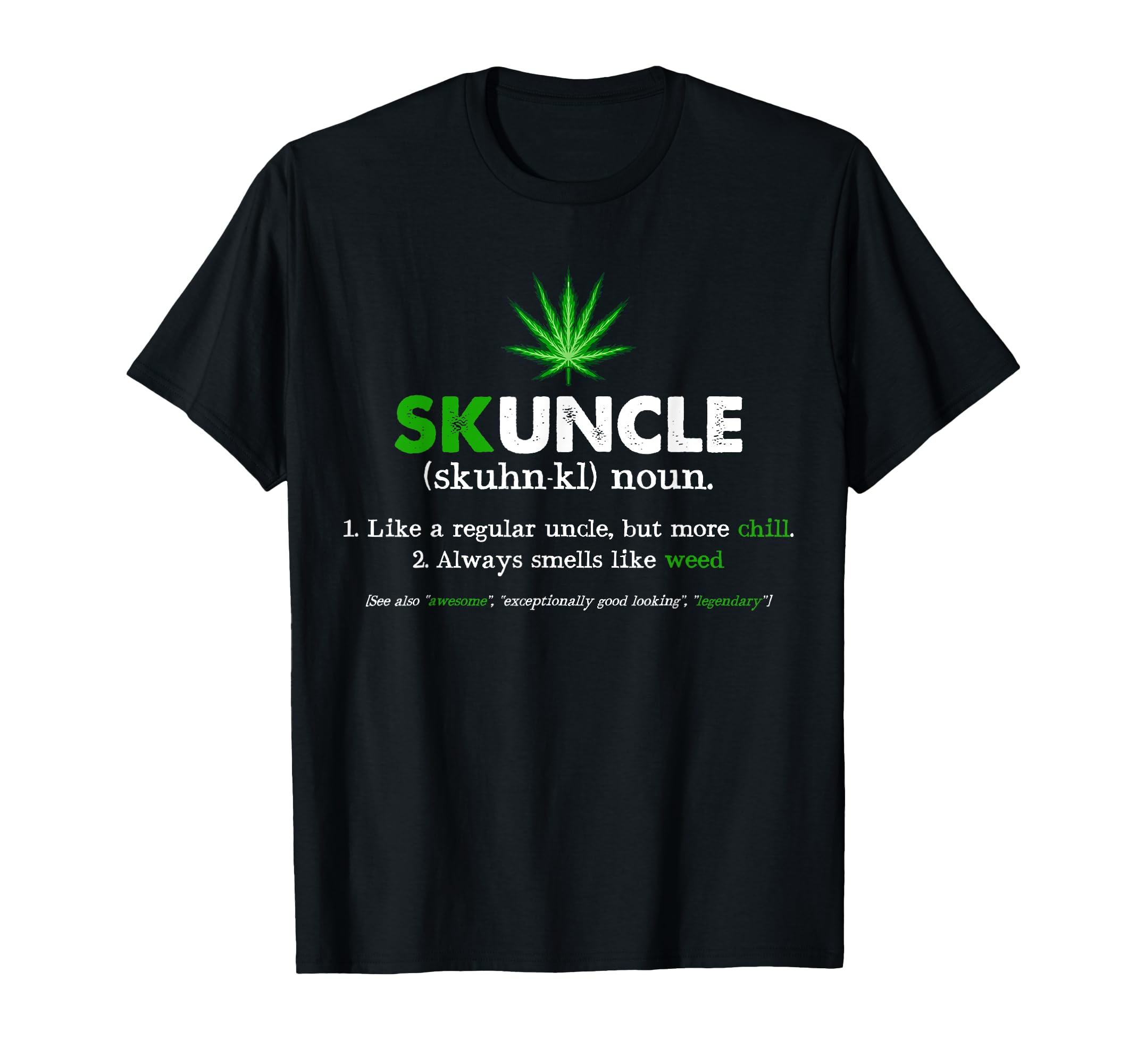 Amazon.com: Funny Skuncle Weed Smoker Uncle Marijuana Lover Uncle Gift ...