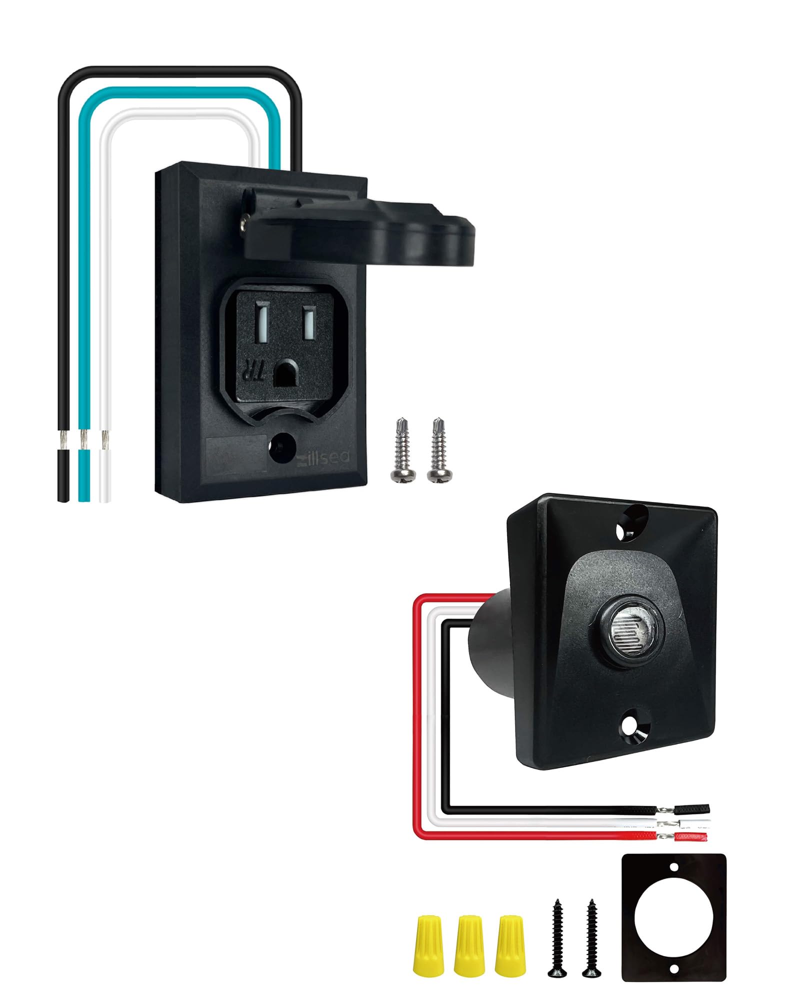 Lamp Post With Electrical Outlet Outdoor Lamp Post Light With GFCI