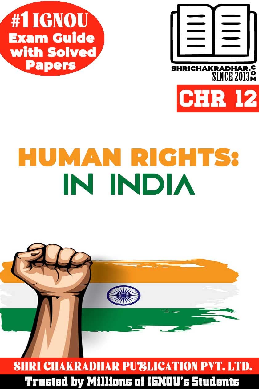 Buy IGNOU CHR 12 Help Book Human Rights in India (IGNOU Study Notes ...