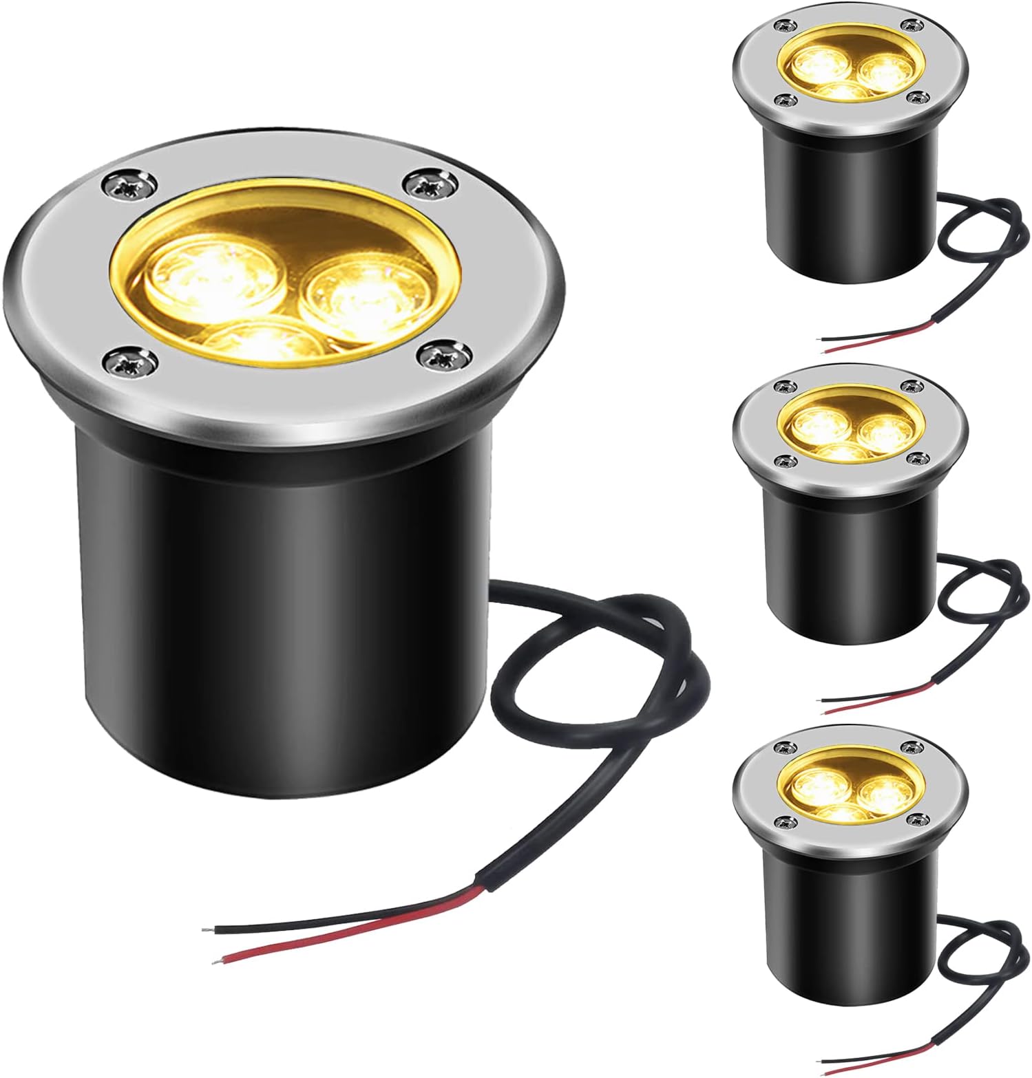 AHOTSUK 3W LED In Ground Lights Mains Powered Outdoor Underground ...