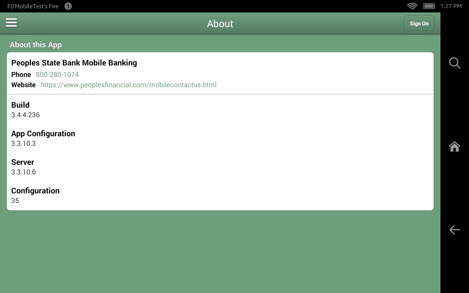 Peoples State Bank Tablet - App on Amazon Appstore