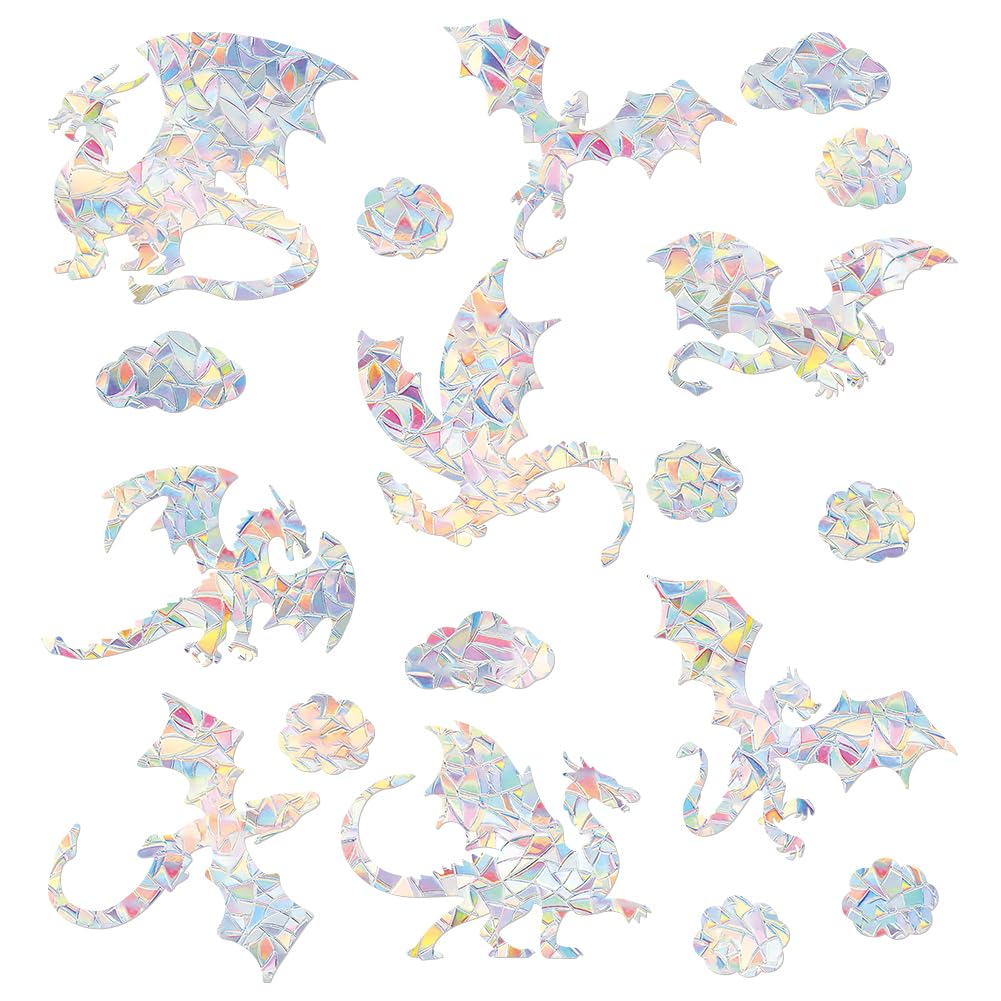 Amazon.com: SUPERDANT Shining Dragon Window Stickers Clouds Window ...