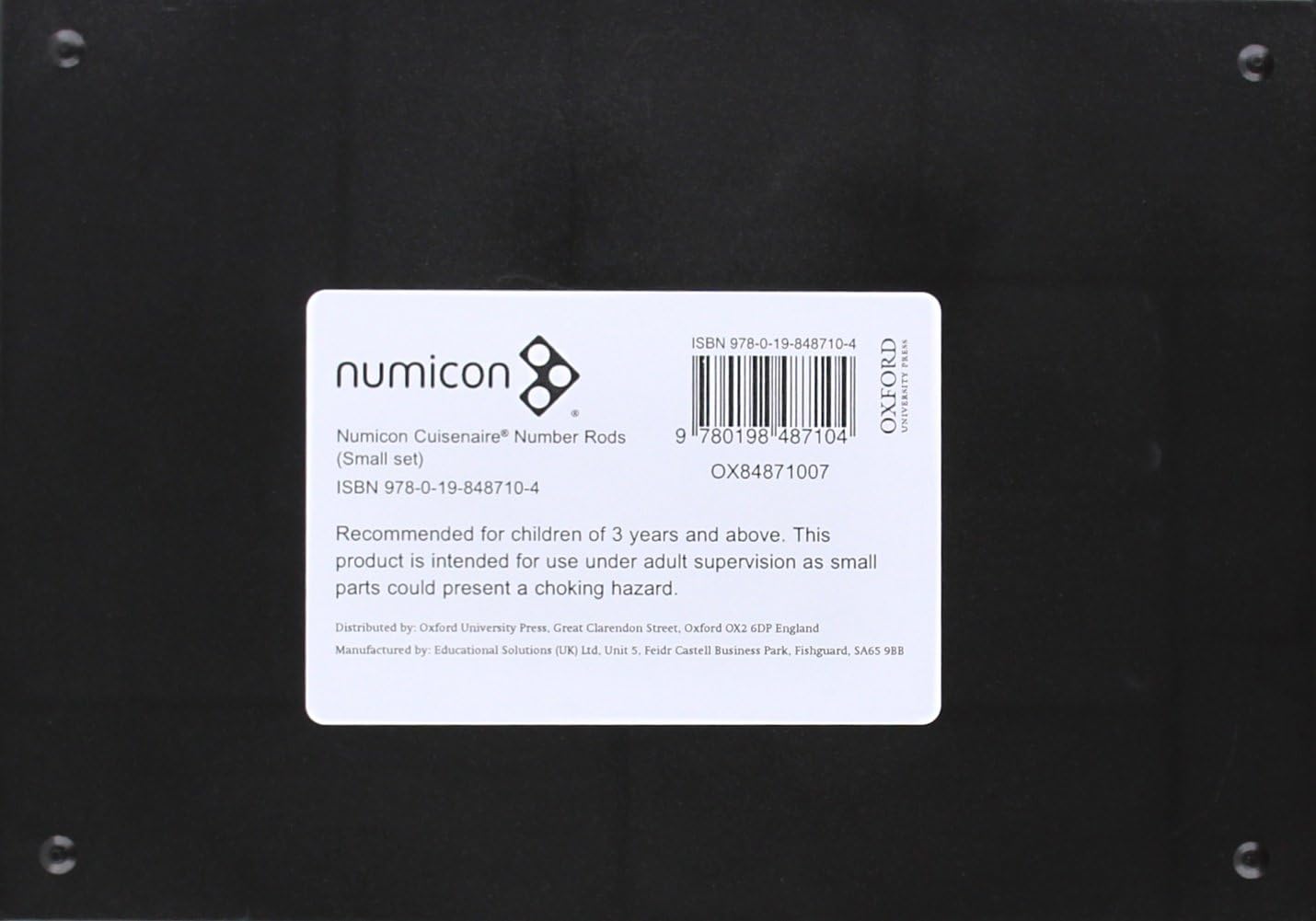Oxford University Press Numicon: Number Rods – Small Set – TopToy