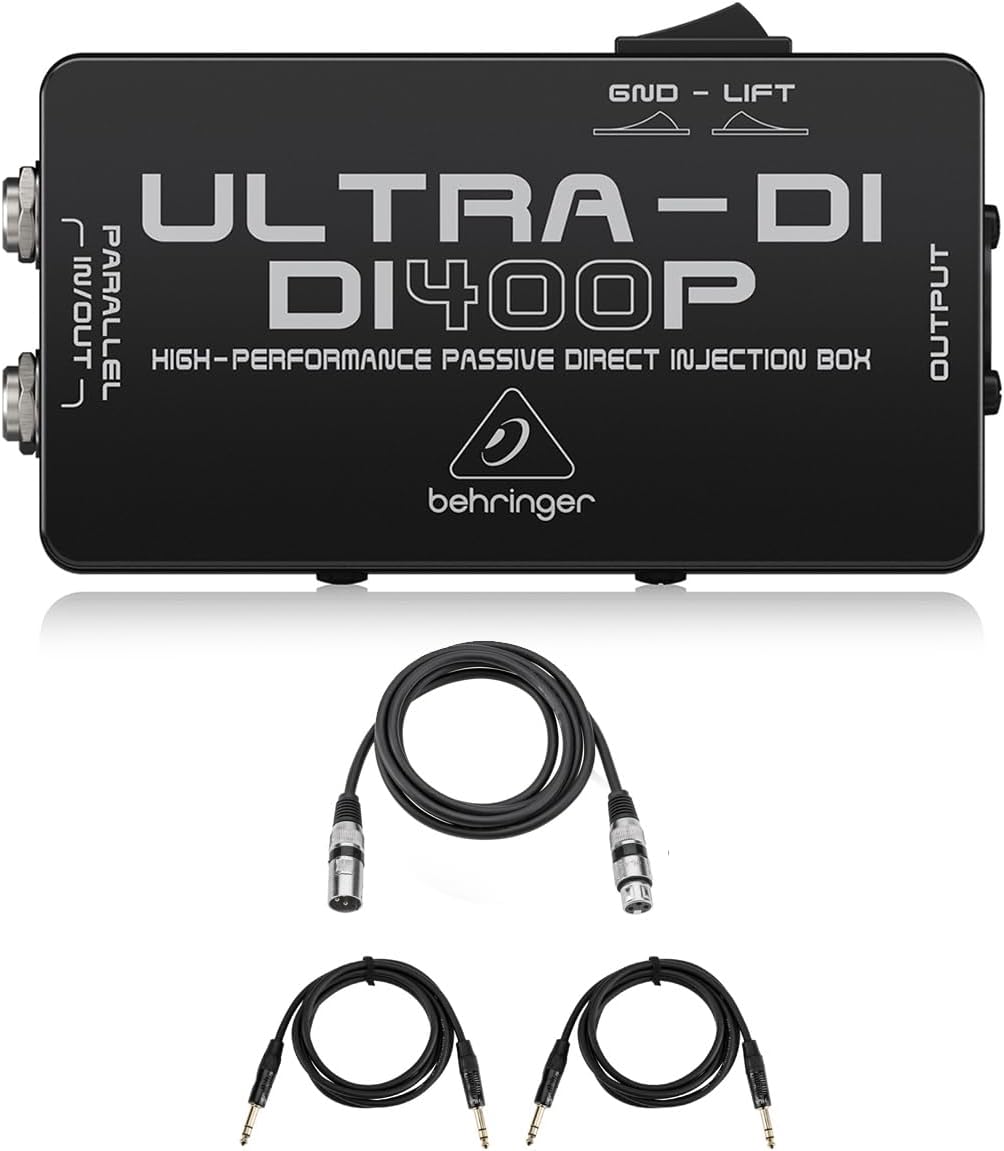 Amazon.com: Behringer ULTRA-DI DI400P High-Performance Passive Direct ...