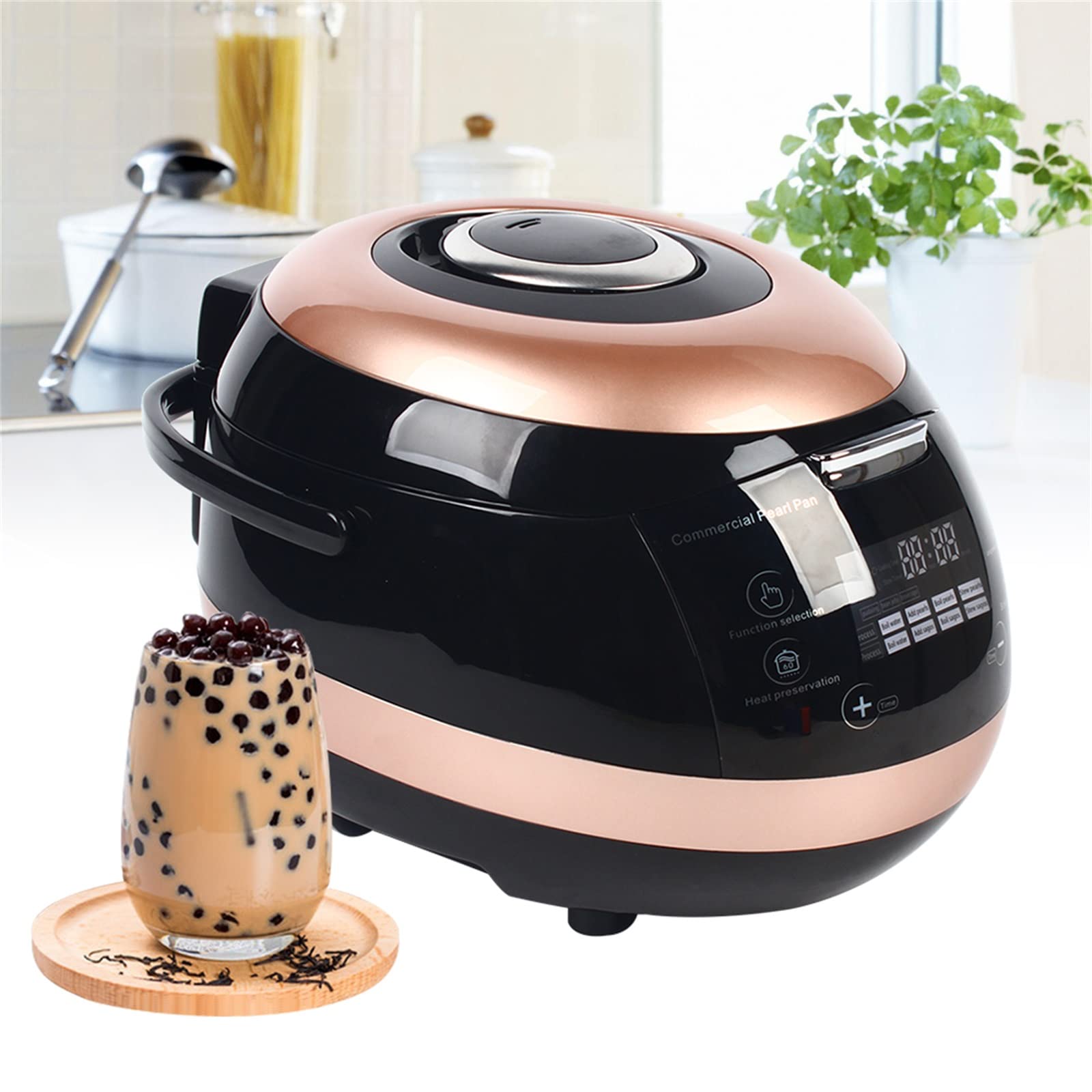 Amazon.com: Boba Cooker Boba Pot Commercial Fully Automatic Pearl Pot ...