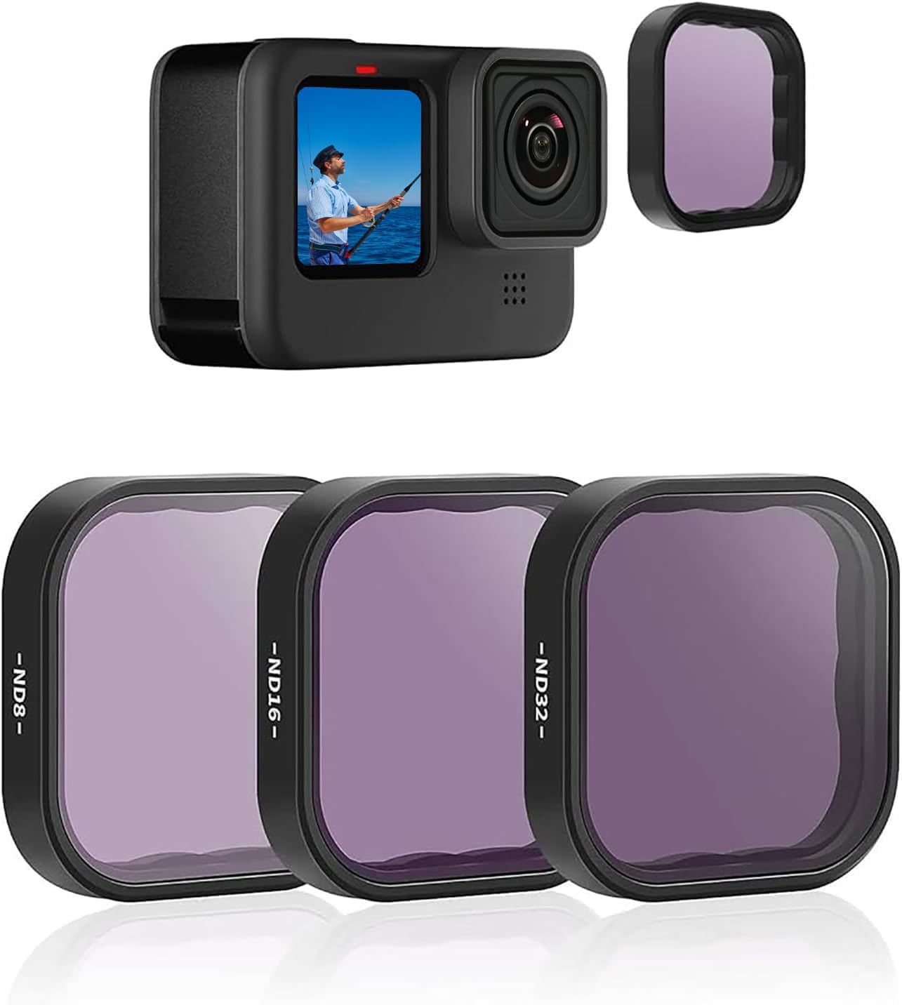 Amazon.com : TELESIN 3 Pack Neutral Density Filter ND8 ND16 ND32 ...