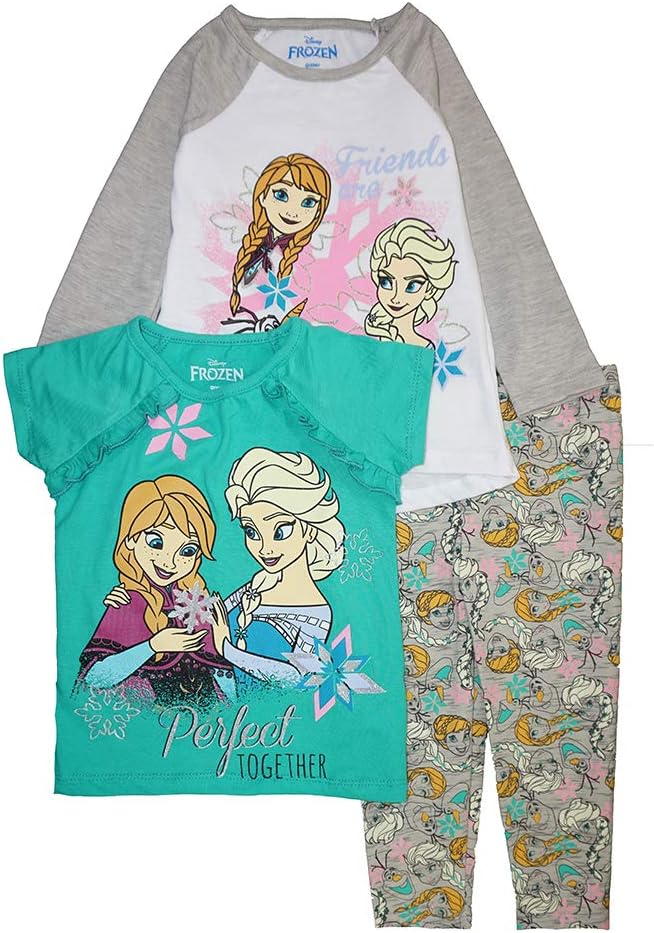 Amazon.com: Disney Toddler Girl's Frozen Elsa and Anna 3 Piece Knit Set ...