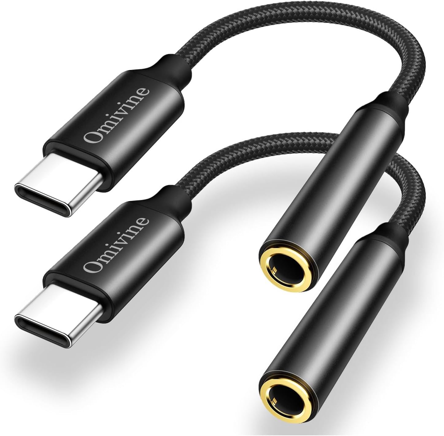 USB C to 3.5mm Jack 2 Pack, USB Type C to Headphone Jack Adapter, 3.5mm ...