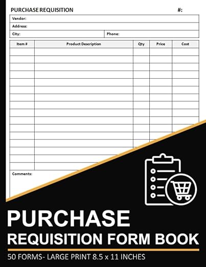 Purchase Requisition Form Book: Employee Purchase Request Forms For ...