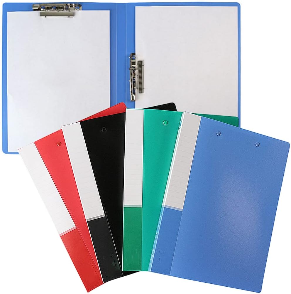 Amazon | A4 ダブル強力クリップ ファイルフォルダー オーガナイザー クランプ パンチレスプレゼンテーションバインダー A4パンチ ...