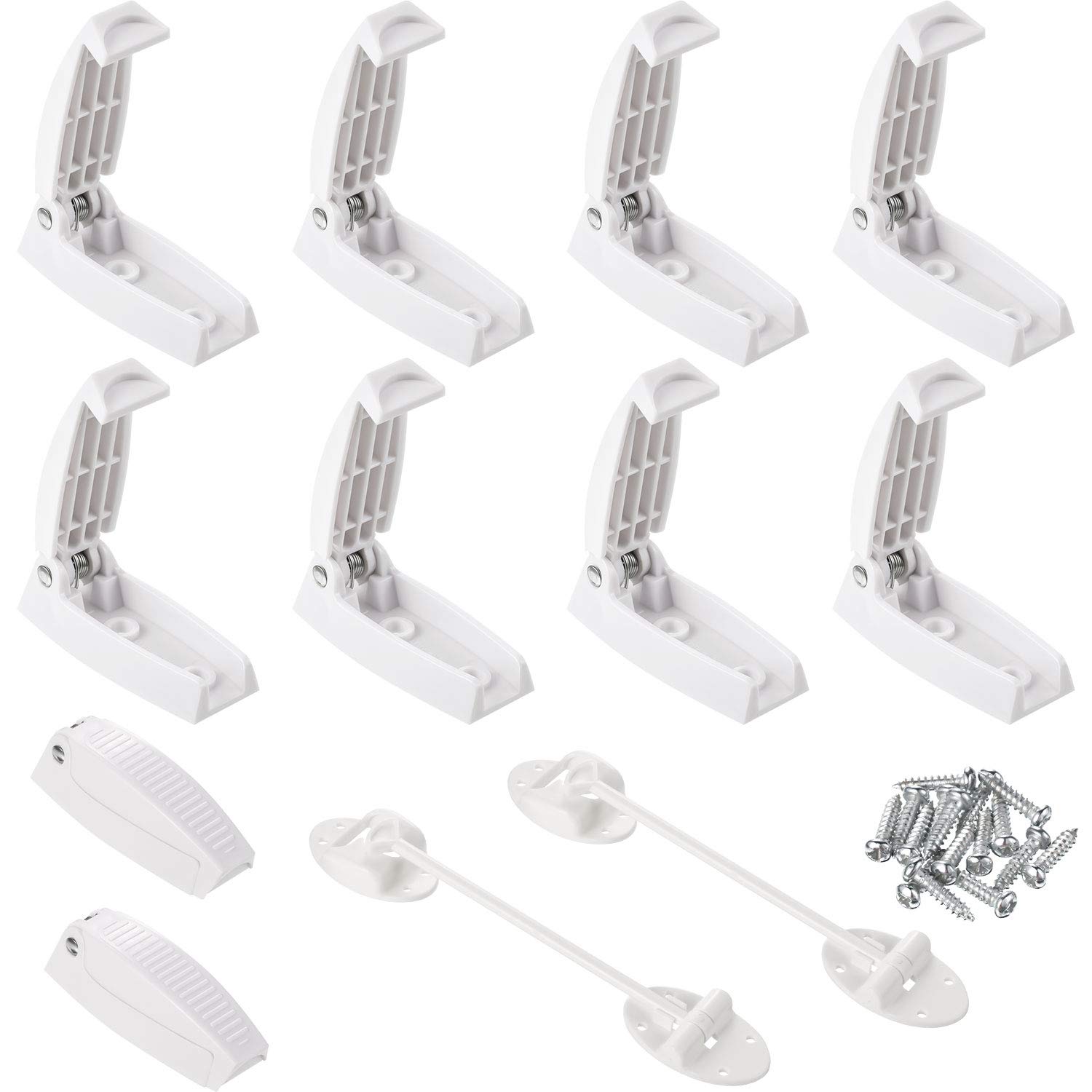 Buy Blulu 10 Pieces Baggage Door Catch Clip Compartment Latch Holder ...