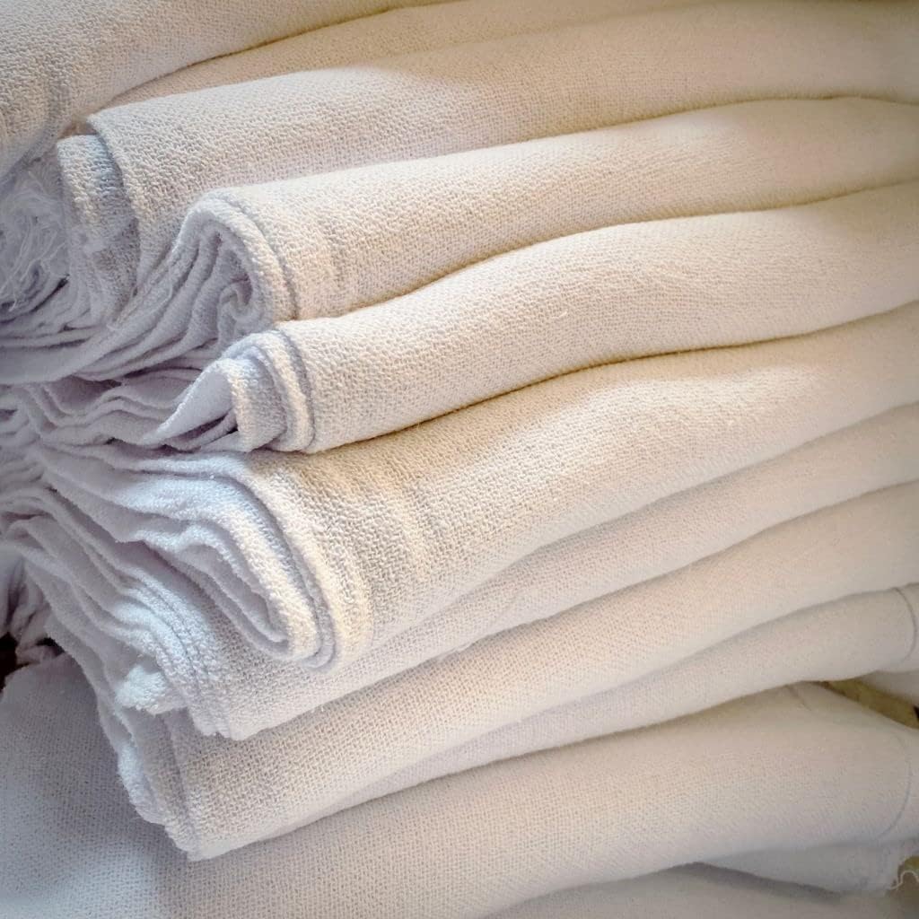 Kit 5 Pano de Chão Duplo Alvejado, algodão, saco (Branco) - Zynex ...