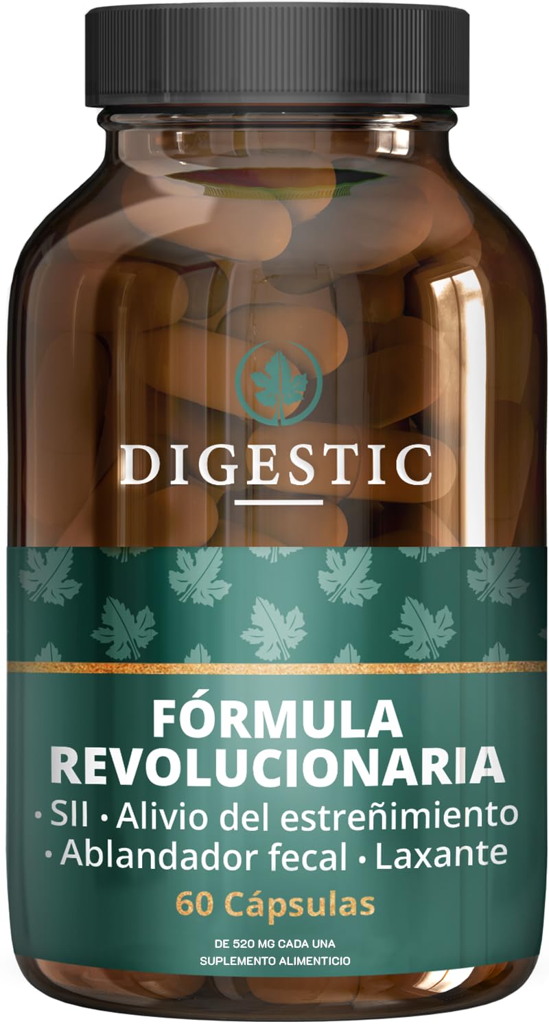 Digestic - Laxante para el estreñimiento, ablanda las heces, 60 ...