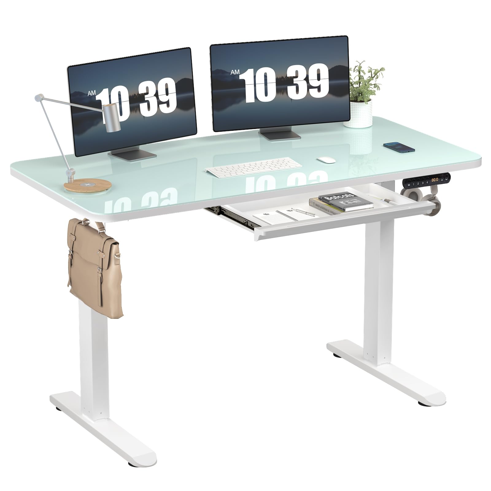 Snapklik.com : AIMEZO Glass Standing Desk