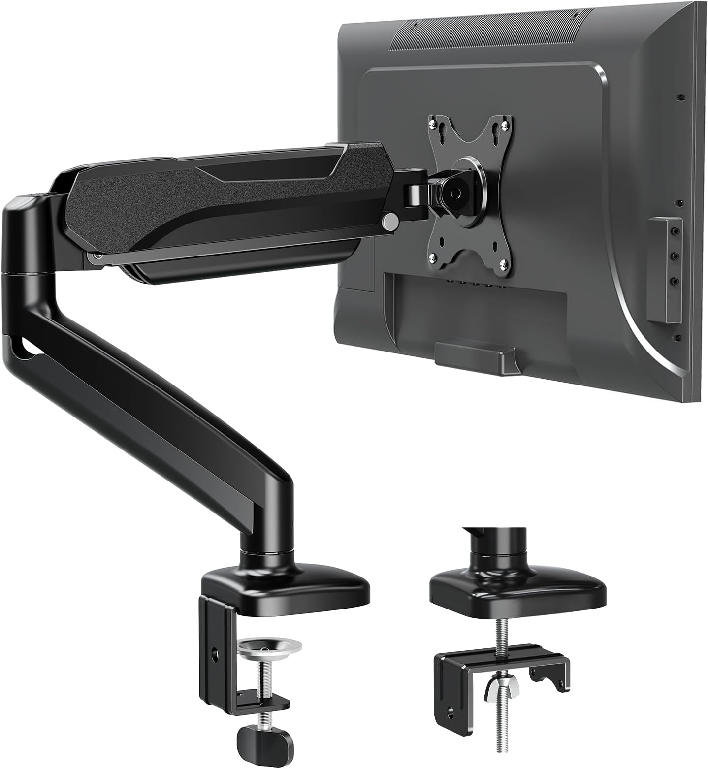 Amazon.com: Single Adjustable LCD Monitor Stand Mount Folding VESA ...