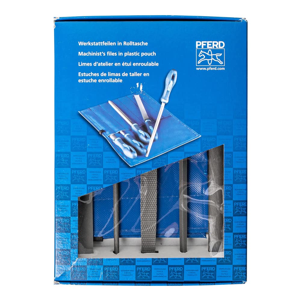 Snapklik.com : PFERD 5-Piece Machinist File Set 8" Bastard Coarse Cut