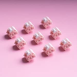 Sakura Pink Switch, 3Pin Pre-Lubed 45g Linear Switch for Custom ...