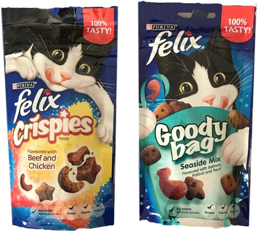 Felix Cat Treats Mixed Snack Box, 765 g, Pack of 14 : Amazon.co.uk: Pet ...