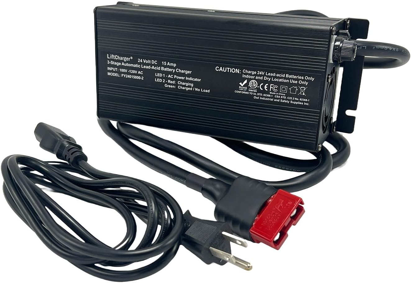 Amazon.com: 24 Volt 15 Amp Automatic Battery Charger for Major Floor ...