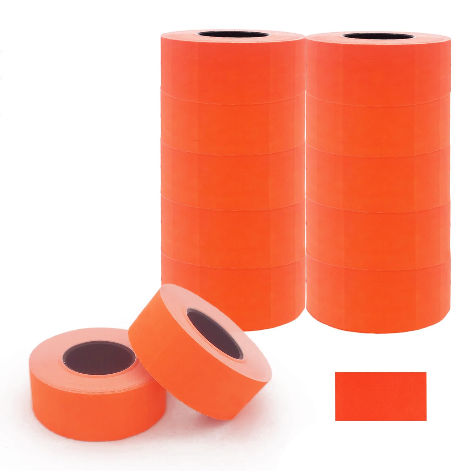 Snapklik.com : 2 Line Blank Labels - 10,000 Fluorescent Red Blank Price ...