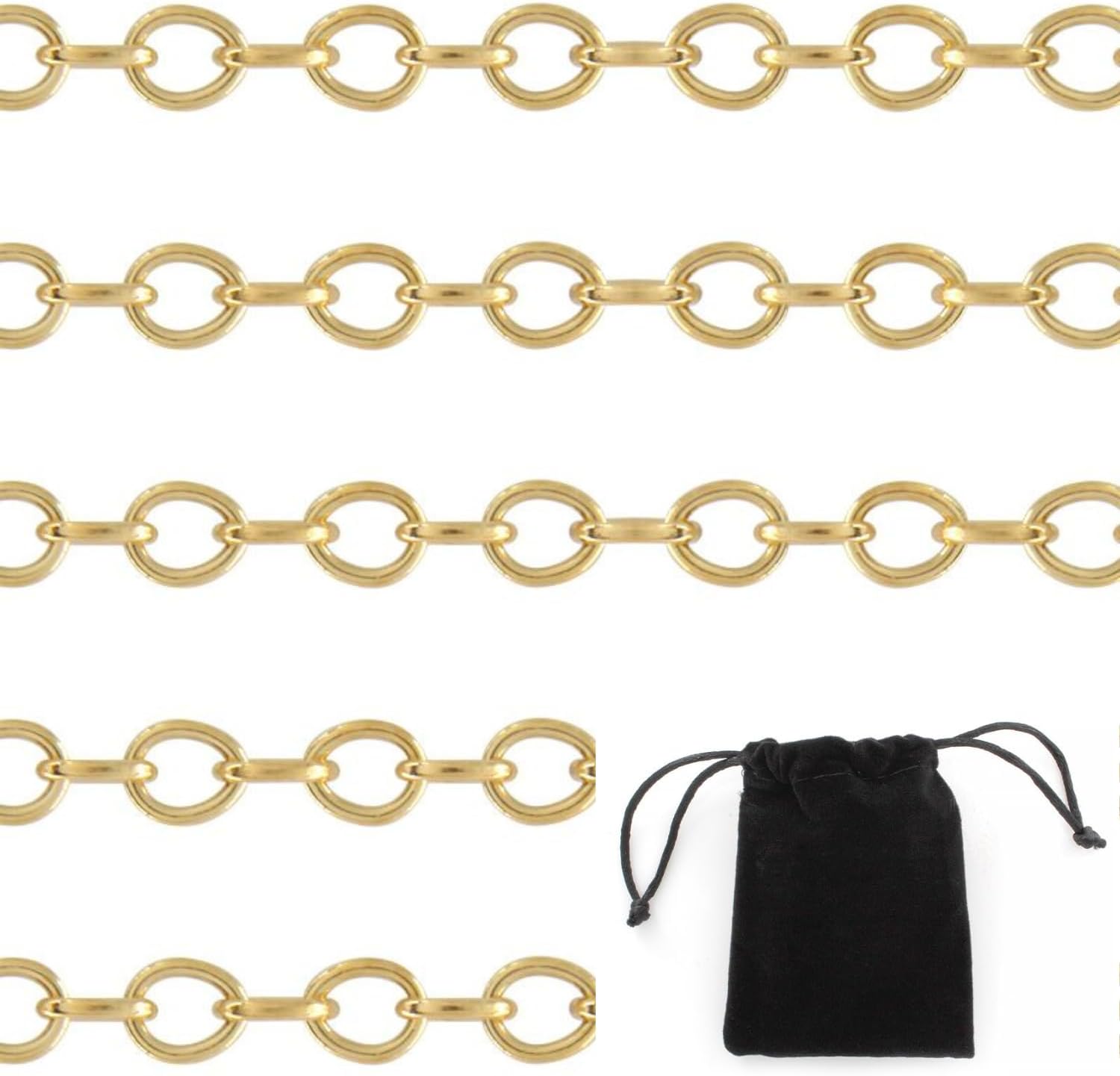 Amazon.com: 14k Gold Filled 5ft Spool Chain for Jewelry Making - Round ...
