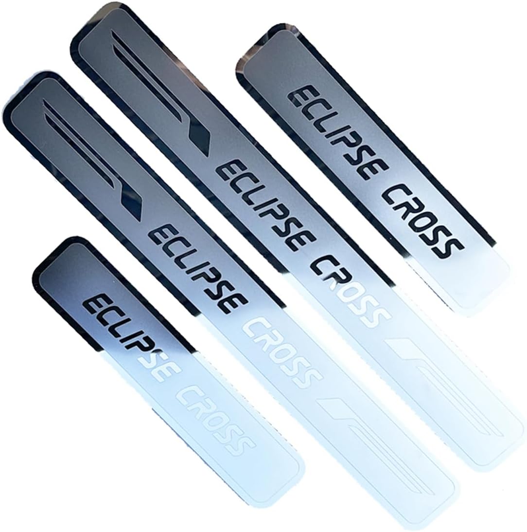 Stainless Door Sill Protector Kick Plate Entry Guard Kit for Mitsubishi ...