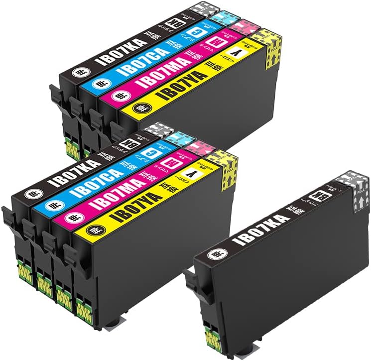 Amazon.co.jp: 【SEASKY】 IB07A 染料 9個セット (IB07KA×3 IB07CA×2 IB07MA×2 IB07YA×2) エプソンプリンター用 互換インク ...