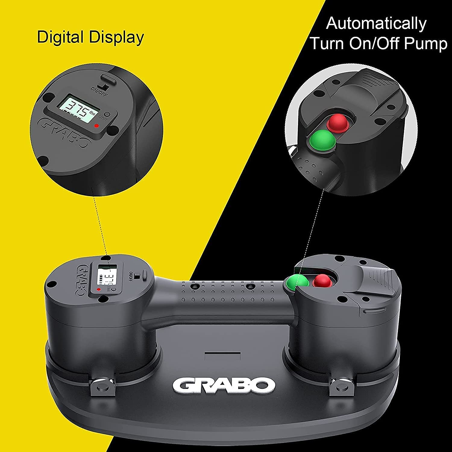 GRABO PRO-LIFTER 20. Max lifting load 375lbs (170kg). Lifts: Stone ...