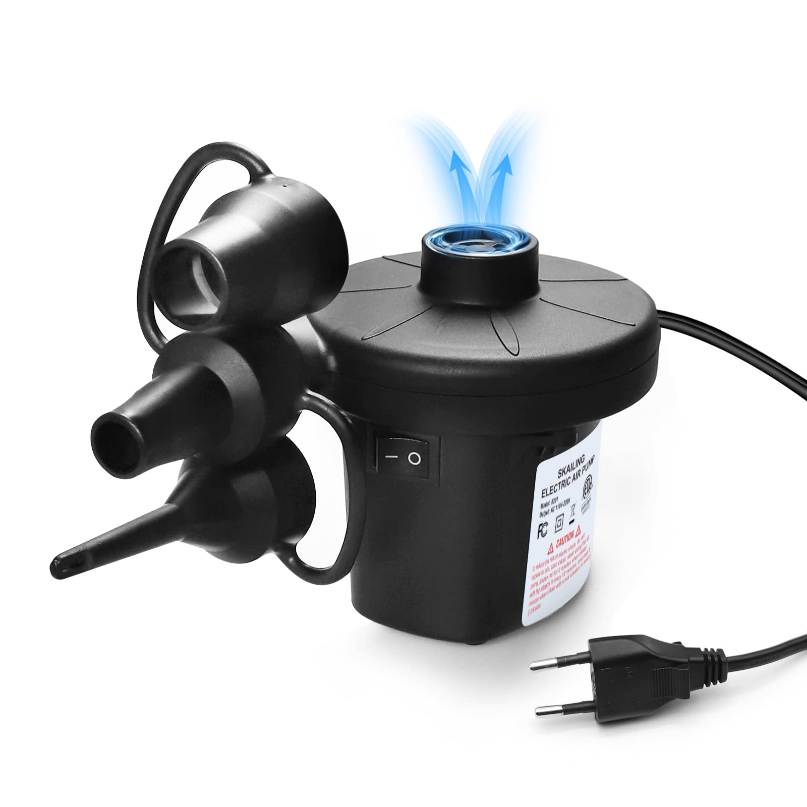 Amazon.com: SKAILING Air Pump for Inflatable,2-in-1 Quick-Fill Portable ...