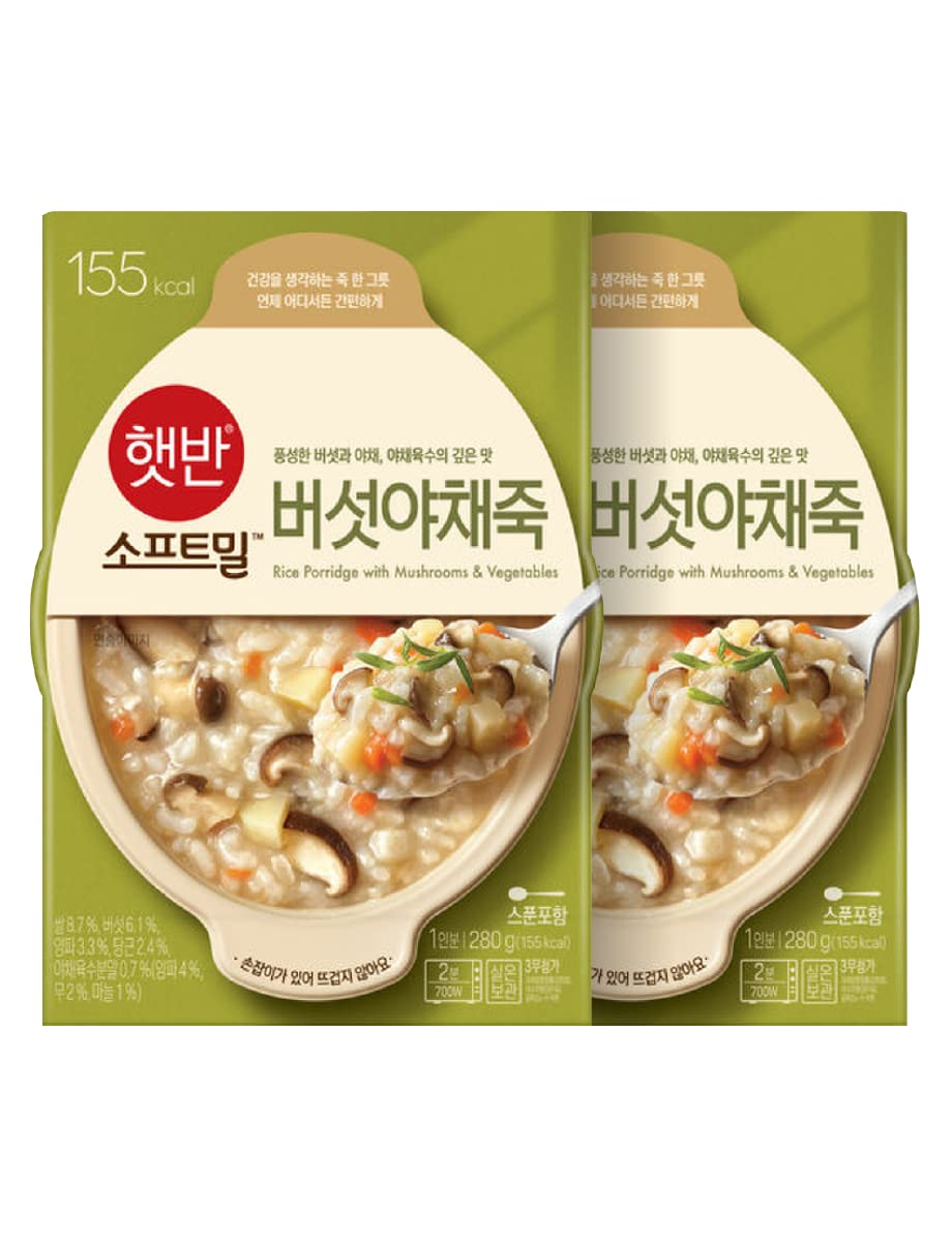 Amazon.com: korean Rice Porridge (Mushrooms & Vegetables) Pack Of 2 ...