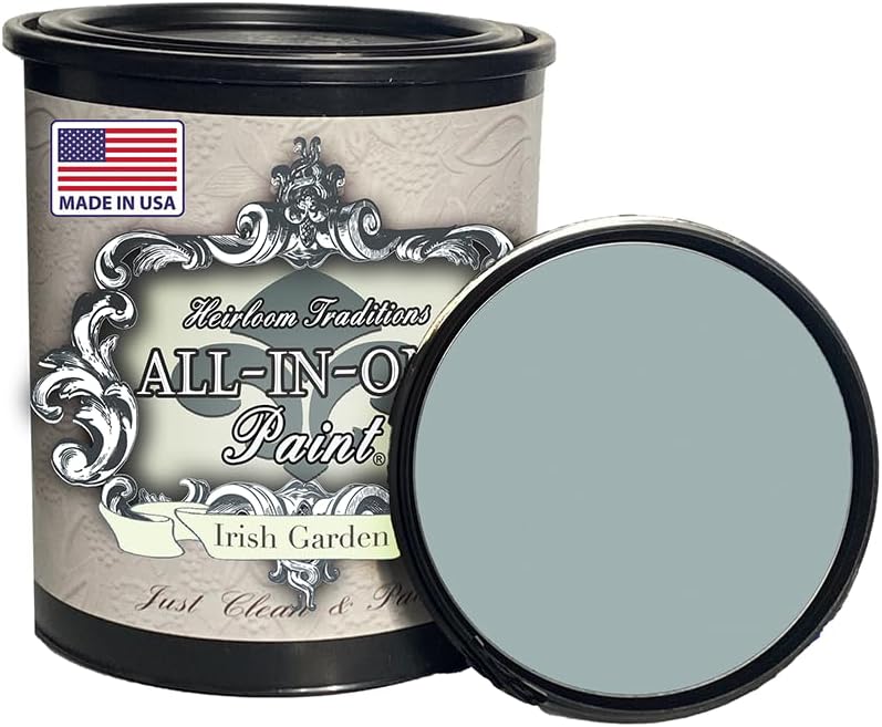 Amazon.com: ALL-IN-ONE Paint, Irish Garden (Blue Green), 32 Fl Oz Quart ...
