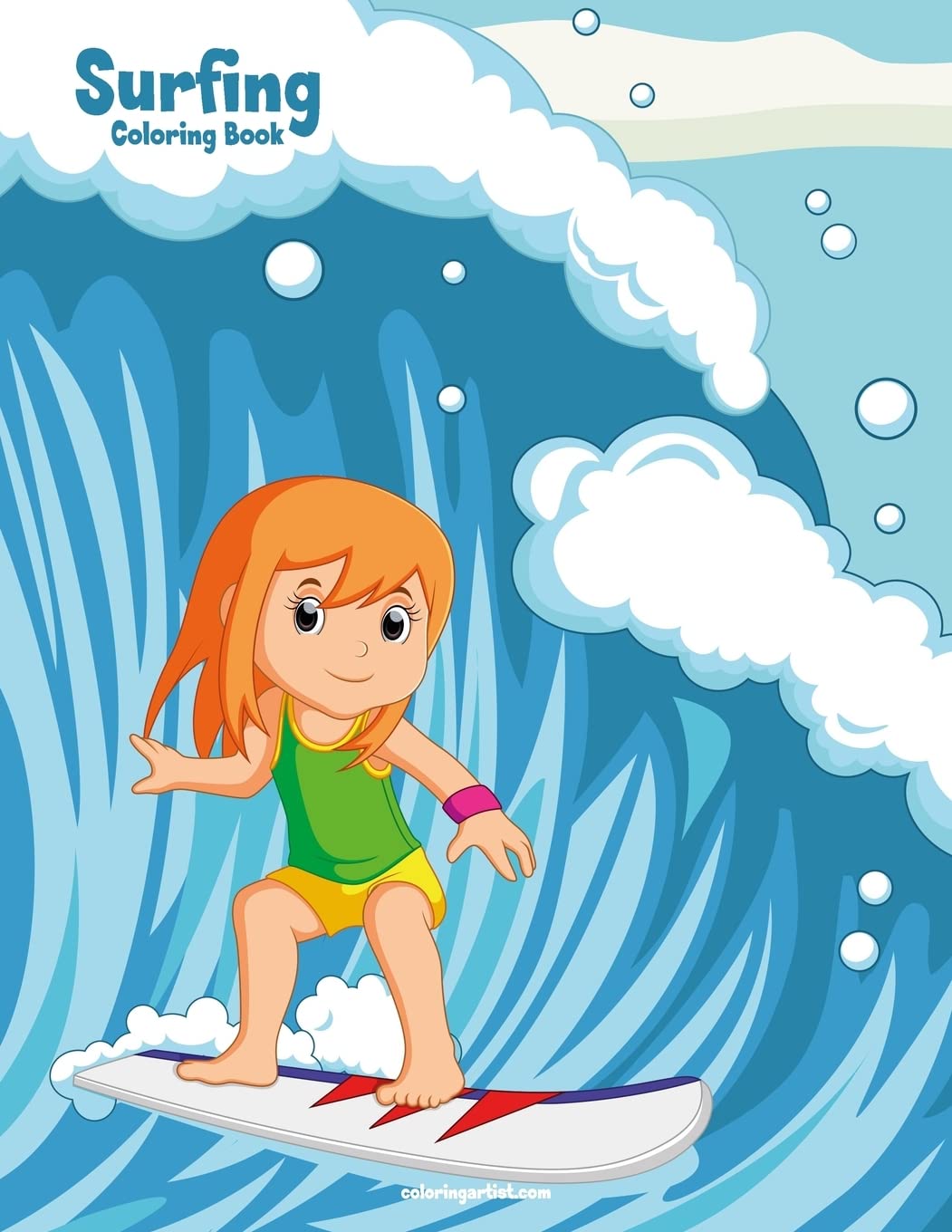 surfing coloring pages