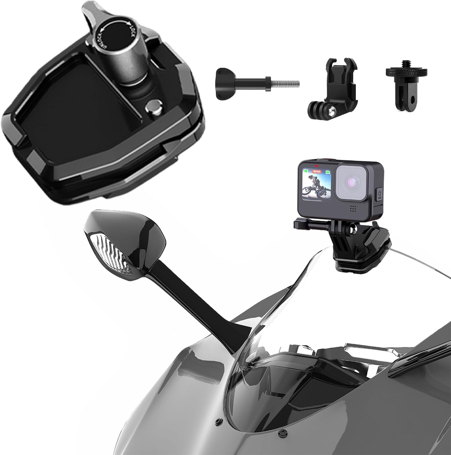 Amazon.com: Insta360 Motorcycle Bundle New Version - Complete Mounting ...