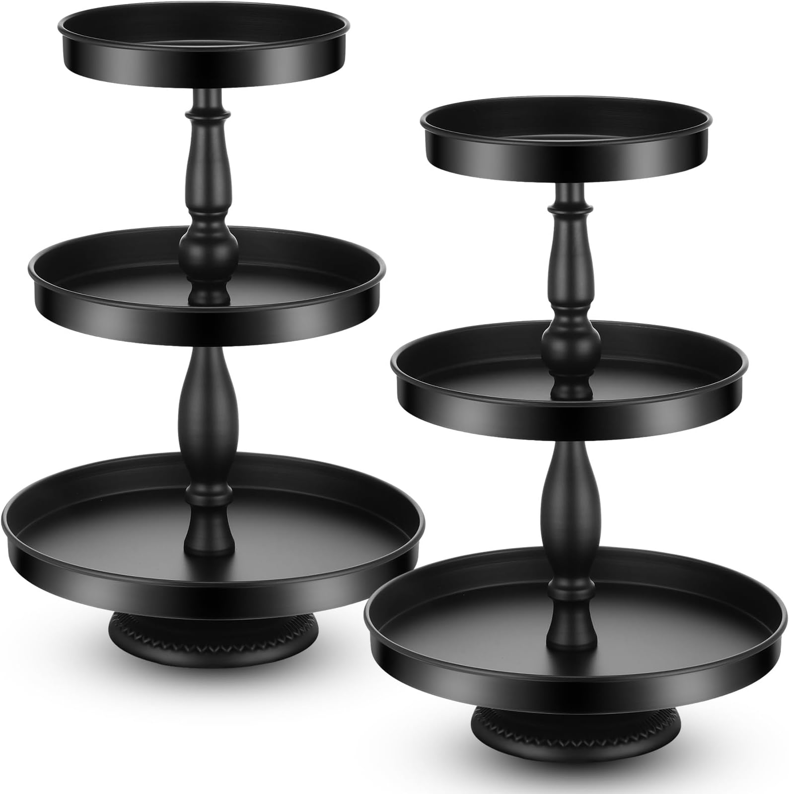Amazon.com: Joy Choice Three Tier Tray-Metal Tierd Tray Stand for ...
