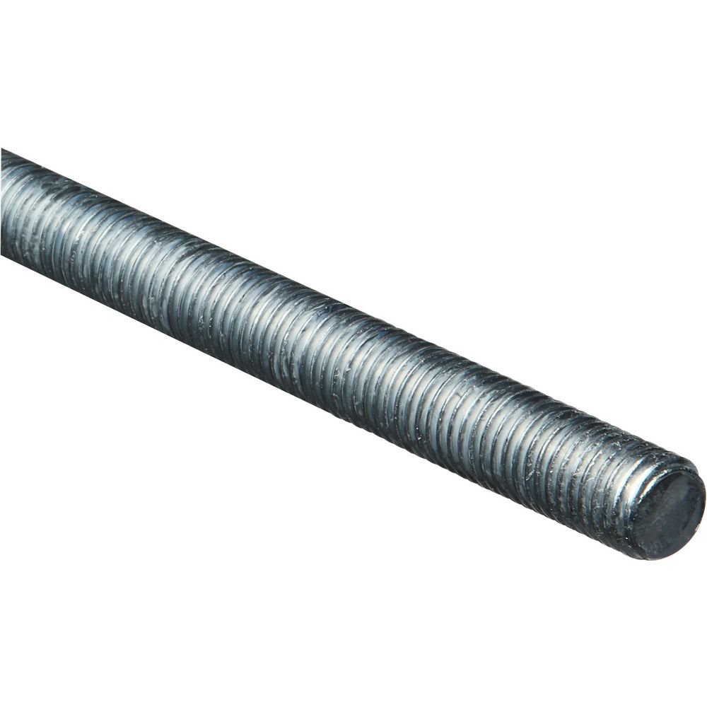 Snapklik.com : N179-549 4000BC Steel Threaded Rod In Zinc Plated