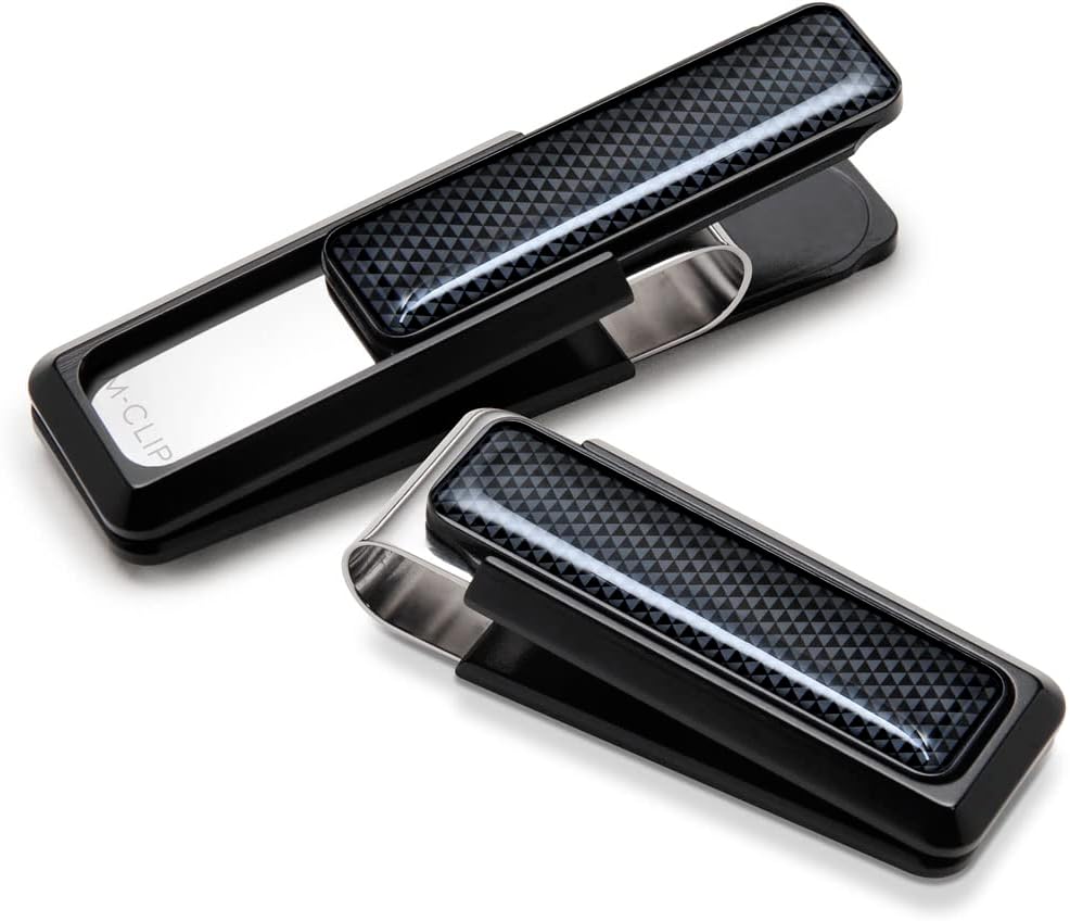 Amazon.com: M-Clip Money Clip (Black) - Minimalist Slim Wallet ...