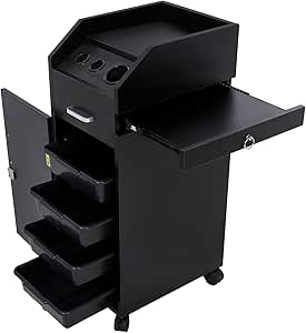 Amazon.com: TOVRON Barber Stations Salon Storage Cabinet with Drawer ...