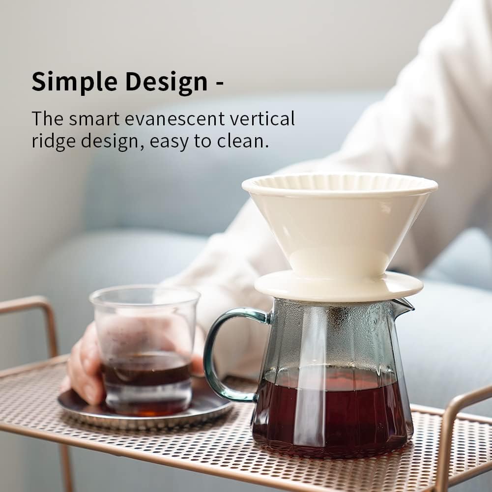 Coffee Decanter Small Glass Carafe, 16.9oz Glass Coffee Server For Drip ...