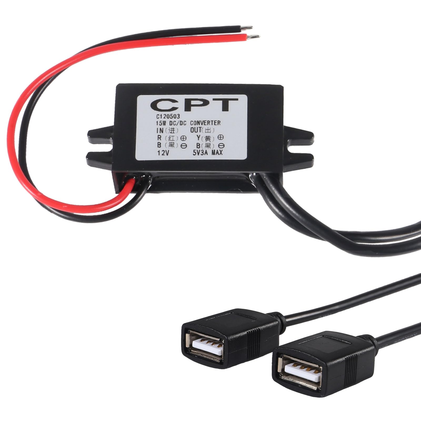 Amazon.com: DIANN Direct Current Converter 12V to 5V 3A 15W Buck ...