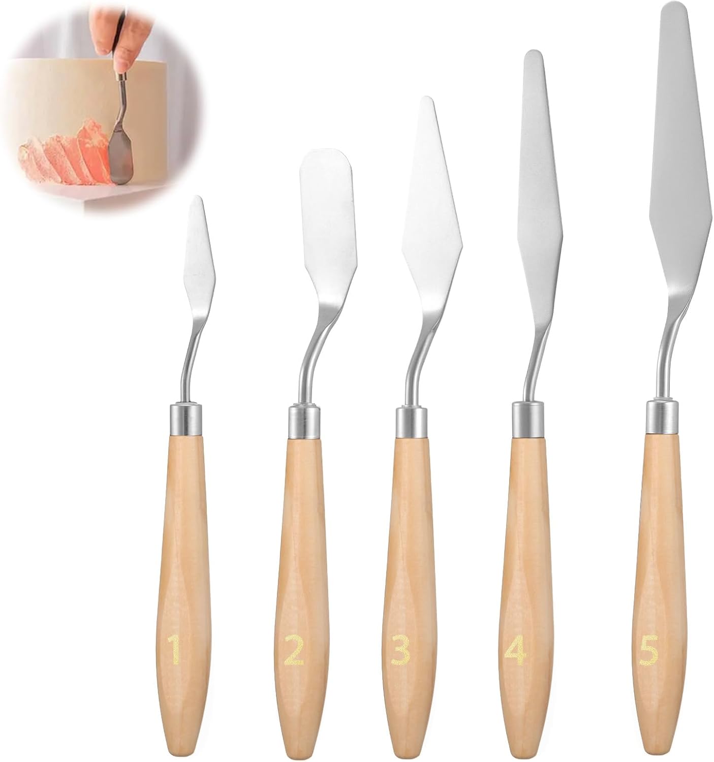 Amazon.com: 5 Pcs Cake Decorating Spatula, Off Set Spatulas for ...
