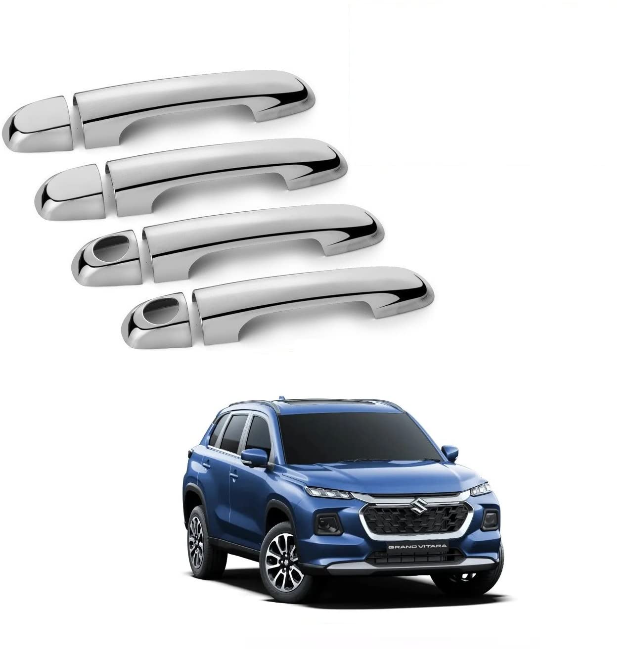 AUTOADDICT Auto Addict Car Chrome Handles Door Latch Cover for Maruti ...