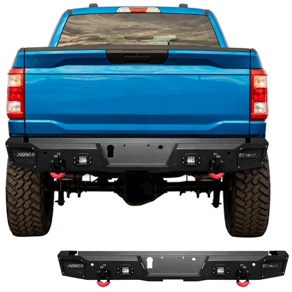 Amazon.com: Vijay Rear Bumper Compatible with 2021-2024 Ford F150 with ...