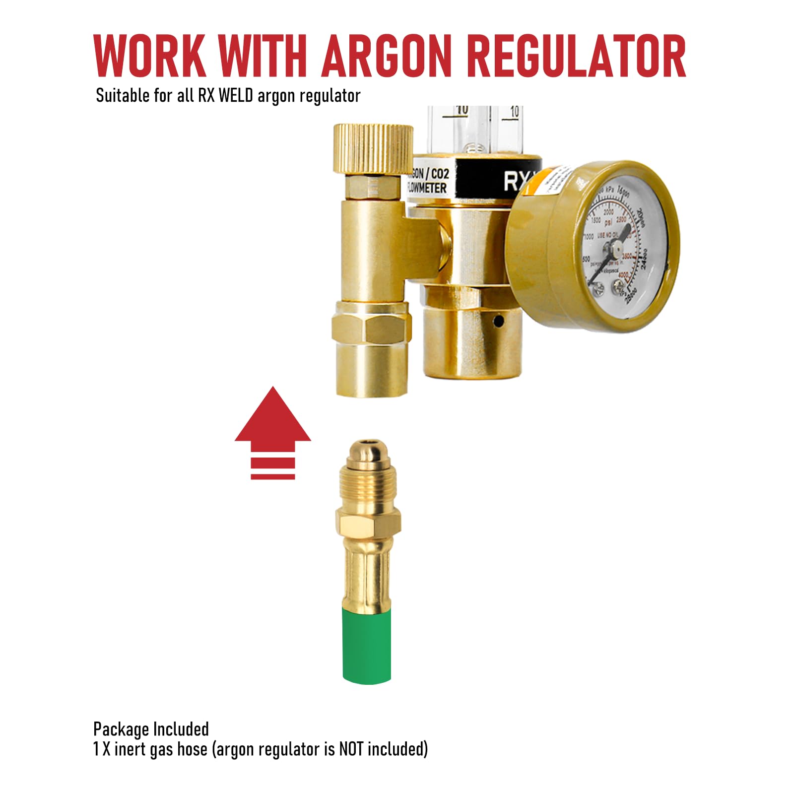 Snapklik.com : RX WELD Inert Gas Welding Hose - Argon Flow Hose