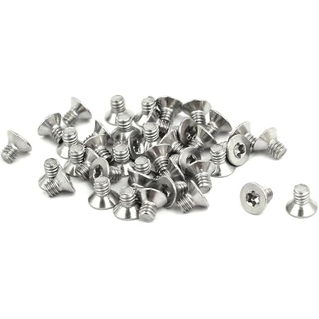 Amazon.com: uxcell® M2x3mm T6 304 Stainless Steel Flat Torx Head Screw ...