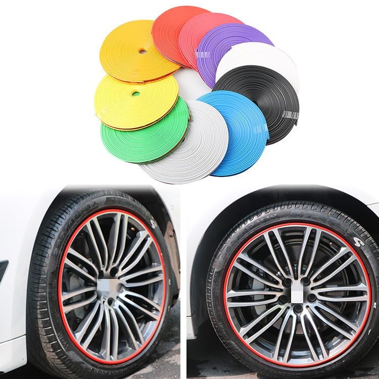 Rim Guards For Car Rims 8m White Car Rim Protection Strips - Wheel Edge ...