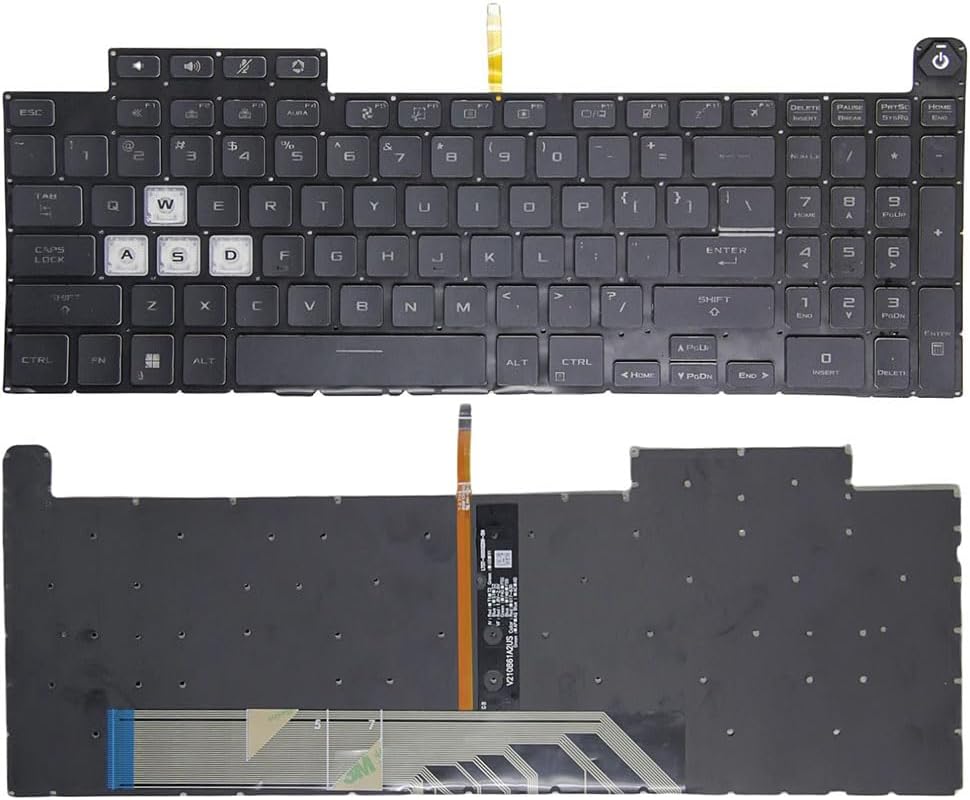 Amazon.com: Laptop Keyboard for ASUS TUF Gaming F17 FX707VI FX707VU ...