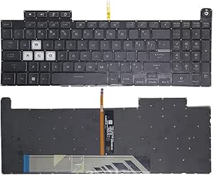 Amazon.com: Laptop Keyboard for ASUS TUF Gaming F17 FX707VI FX707VU ...